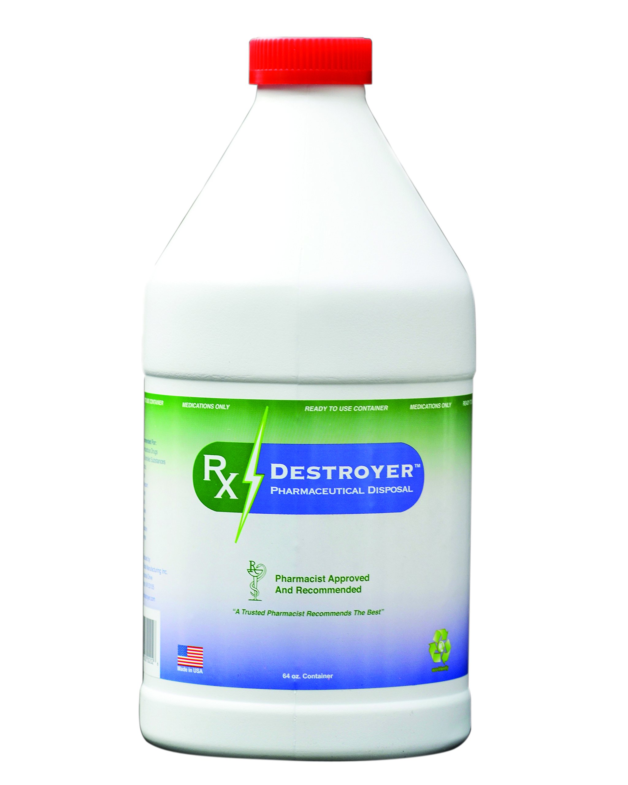 Amazon.com: Rx Destroyer Pharmaceutical Disposal System - RX16 - Drug Disposal System, 16 oz (1 ...
