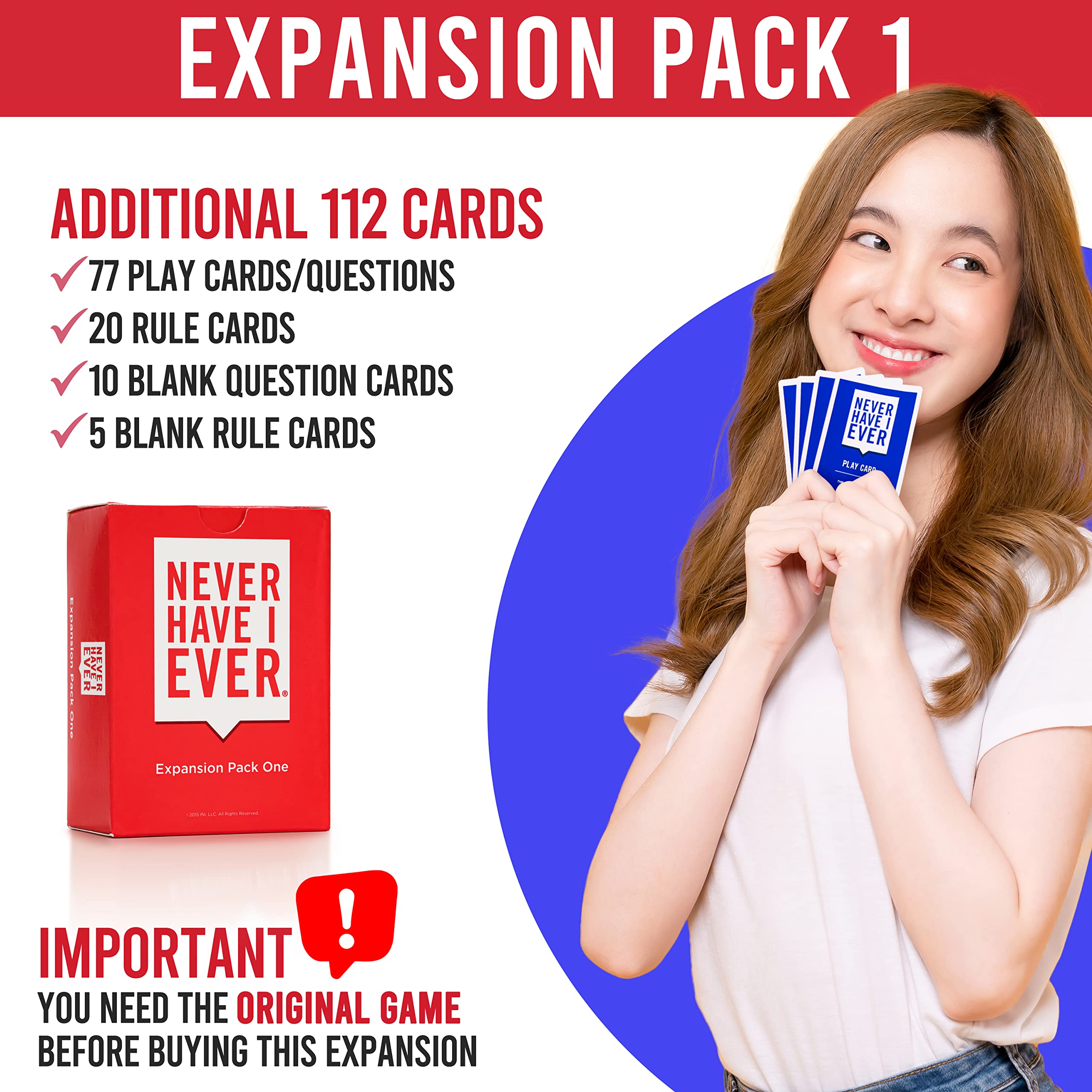 Never Have I Ever Expansion Pack One Card Game Set | Fun Game Night ...