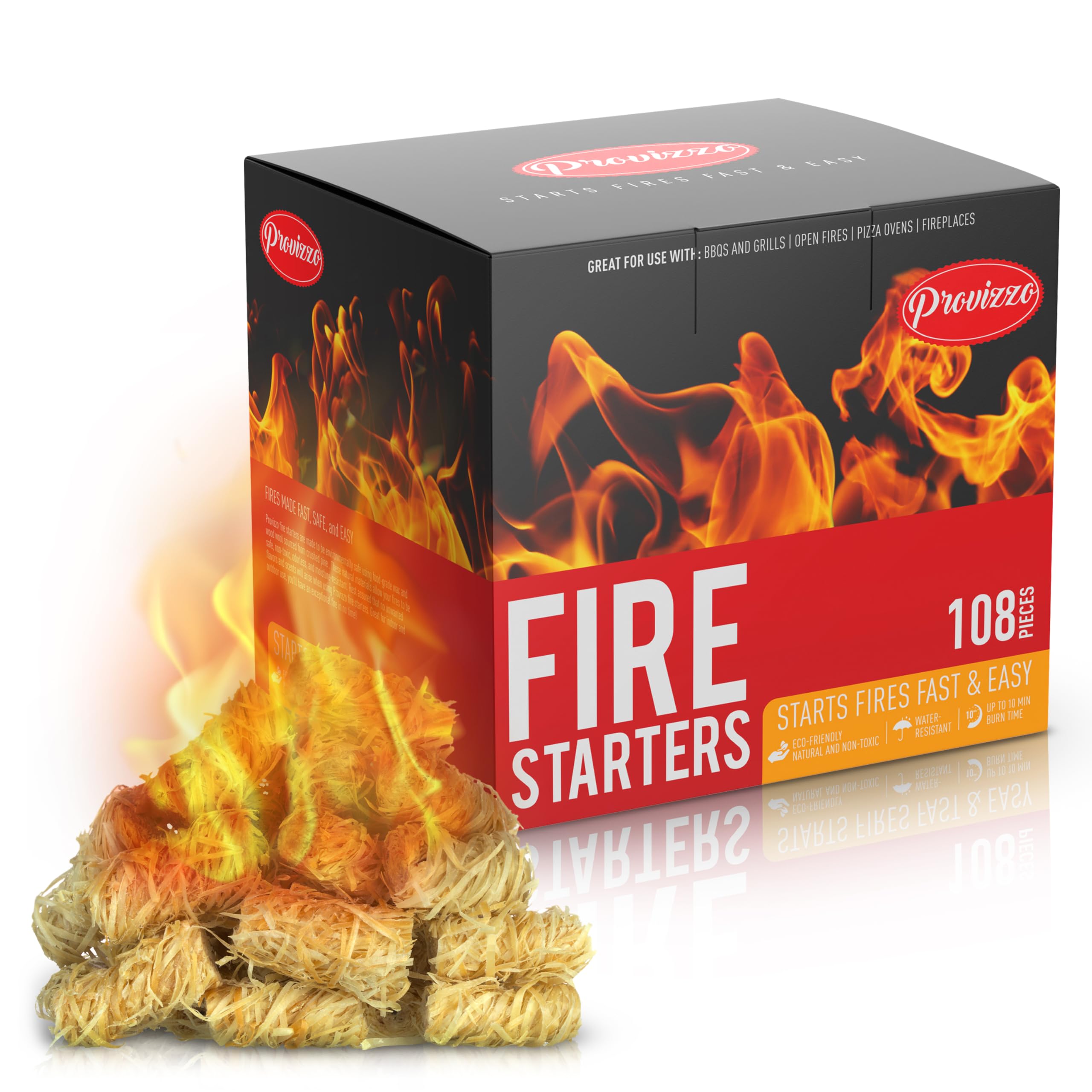 Mua 108 pcs Fire Starters - Natural Charcoal Fire Starters That are ...