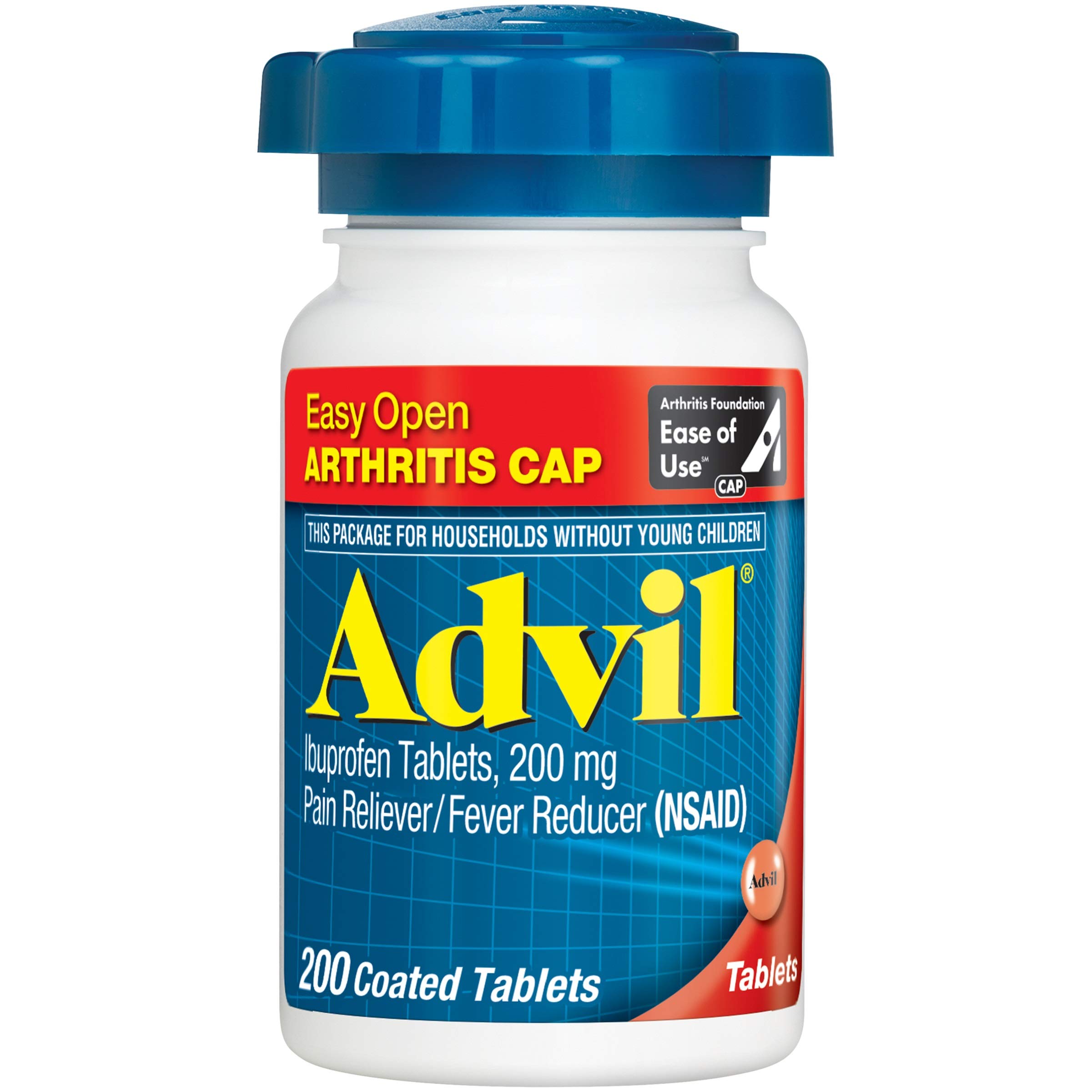 Mua Advil Coated Tablets Pain Reliever and Fever Reducer, Ibuprofen ...