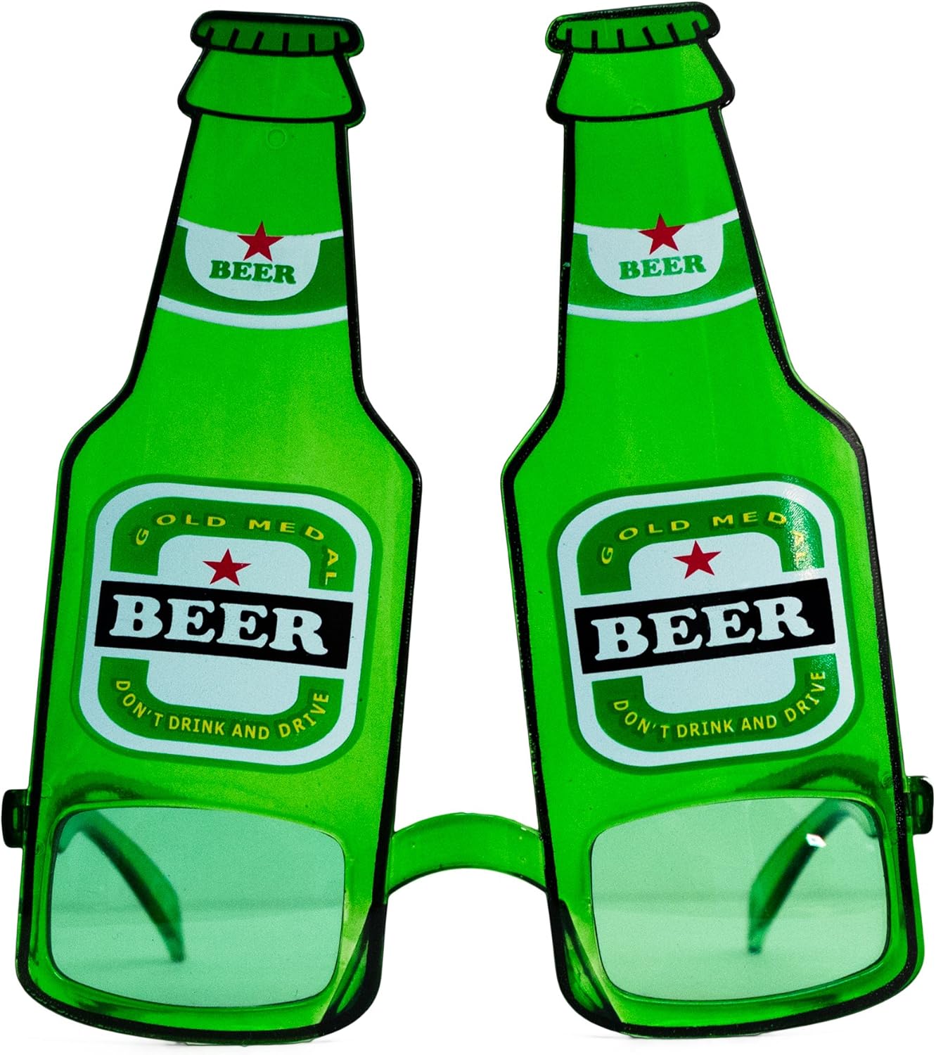 Amazon.com: Star Power Beer Goggle Sunglasses, Green, One Size (5" Wide ...