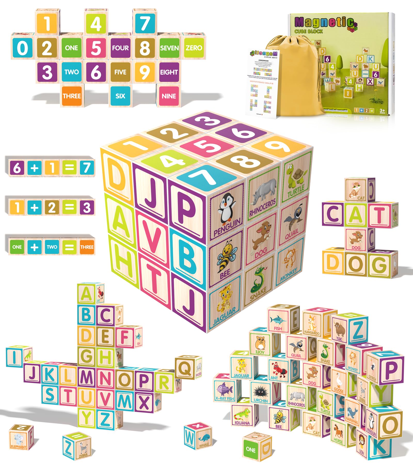 Mua Magnetic Blocks Classroom Must Have Educational Magnet Number ...
