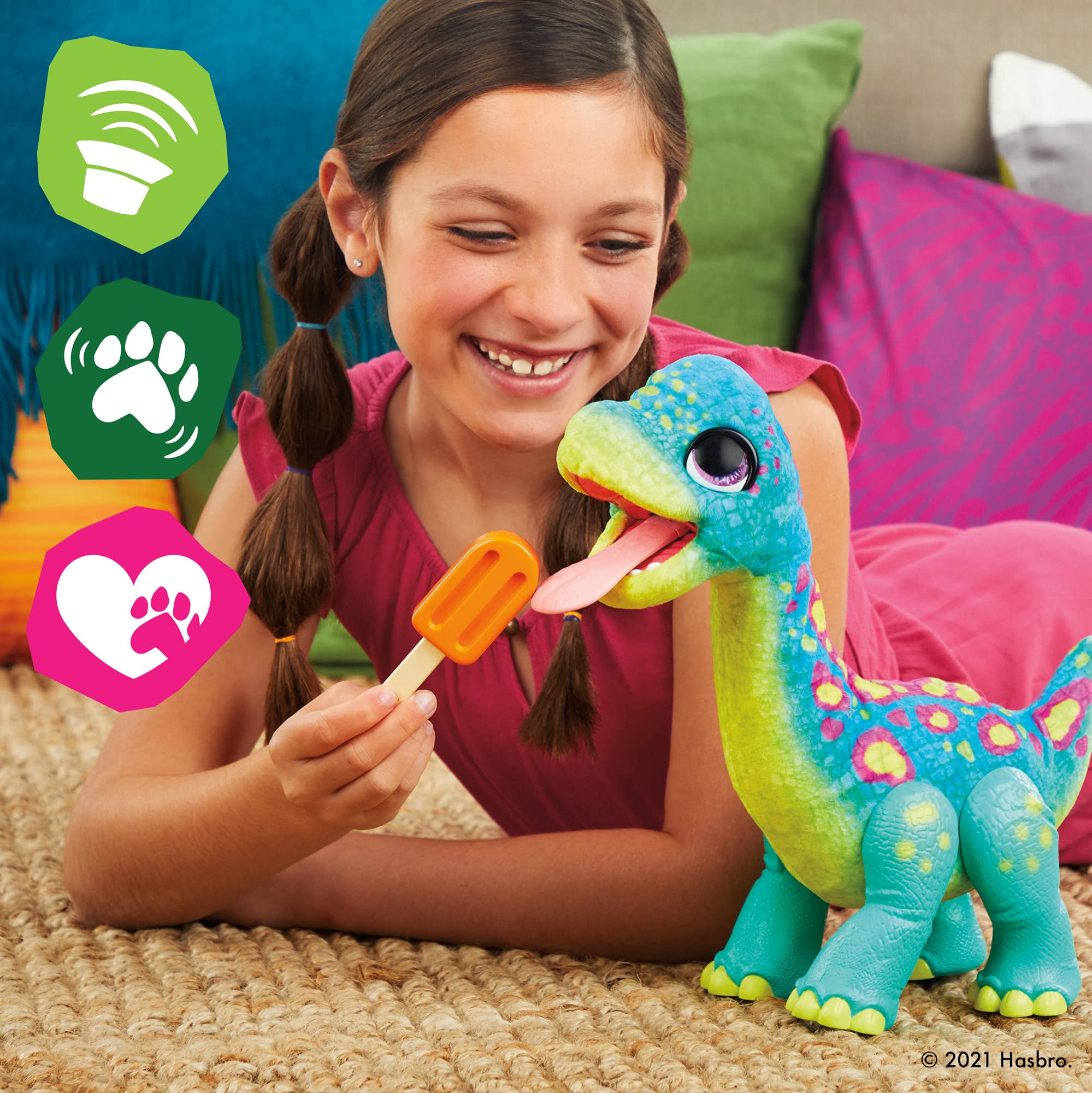 Mua FurReal Sam the Brontosaurus Interactive Animatronics Plush Toy, 40 ...