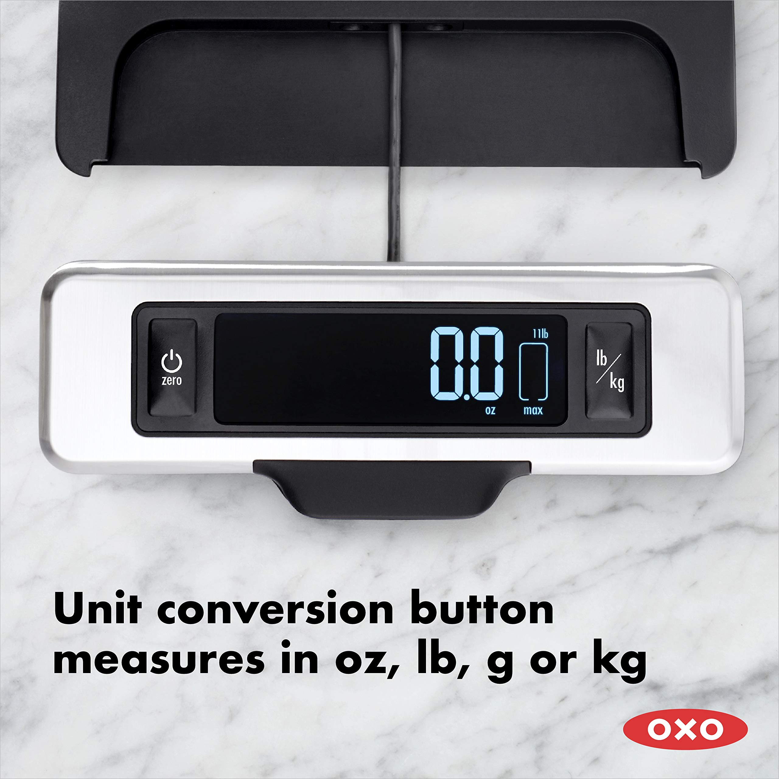 Mua OXO Good Grips 11-Pound Stainless Steel Food Scale with Pull-Out ...