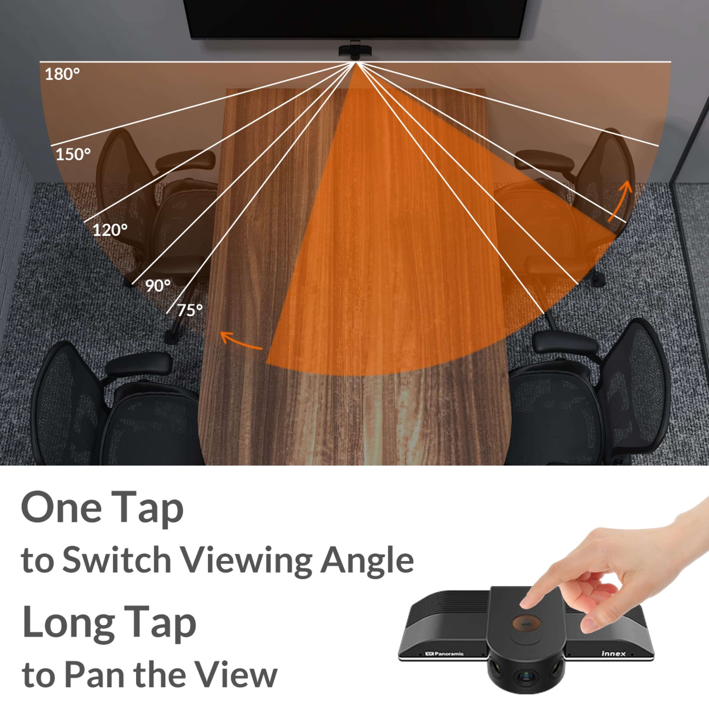 Mua Innex C830 180° Panoramic 4K Wide Angle Webcam with AI Facial ...