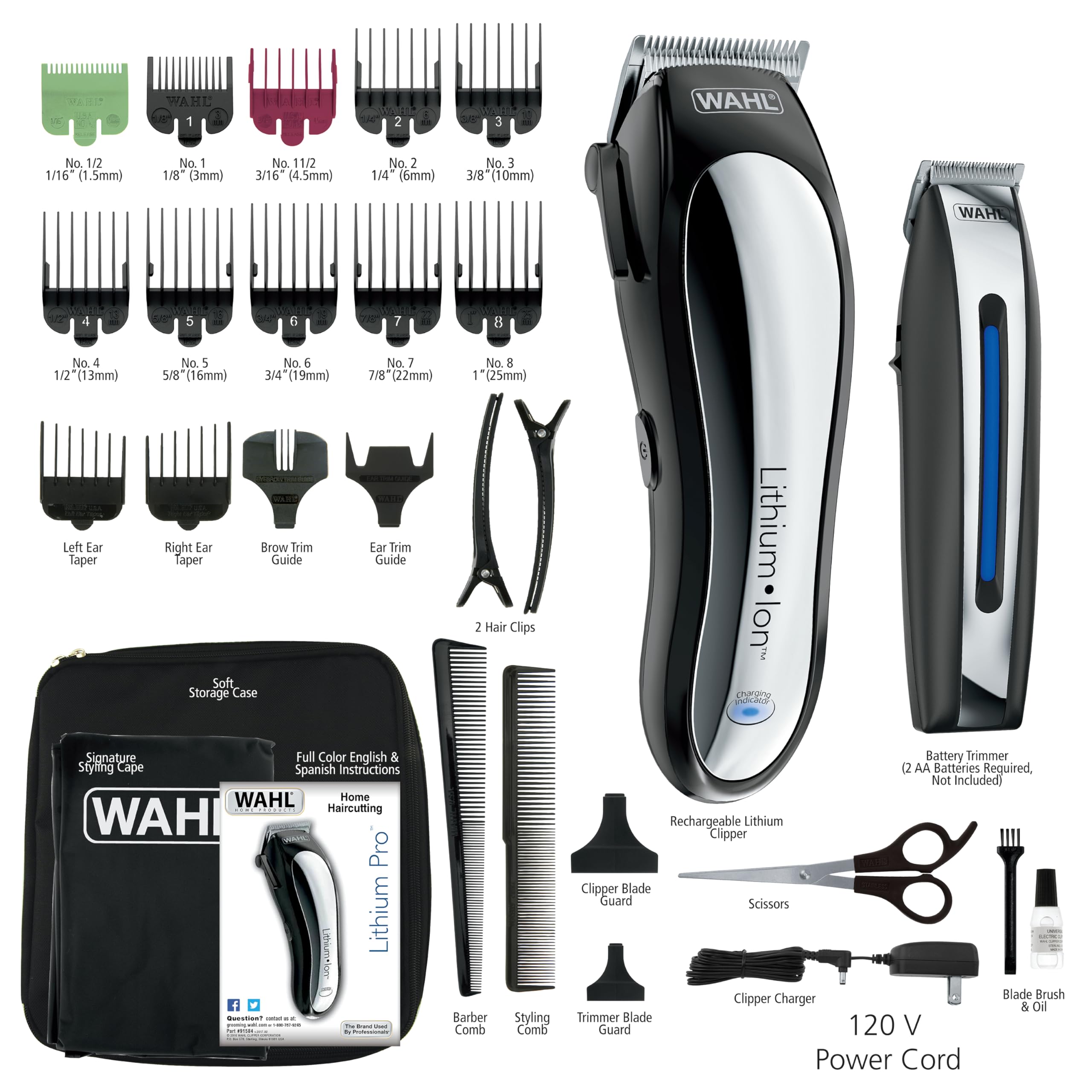 Mua USA Clipper Rechargeable Lithium Ion Cordless Haircutting Clipper ...