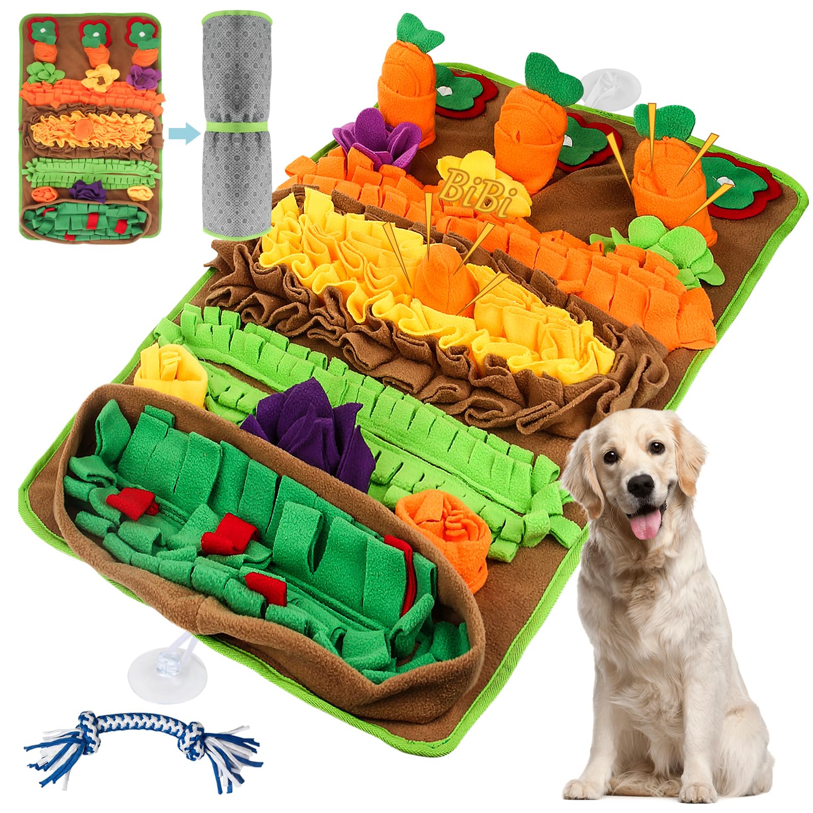 Snuffle Mat for Dogs Large Breed, 32'' X 20'' Sniff Mat for Dogs Slow ...