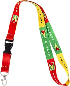 Amazon.com: Country of Guyana Flag Car Keys ID Badge Holder Keychain ...