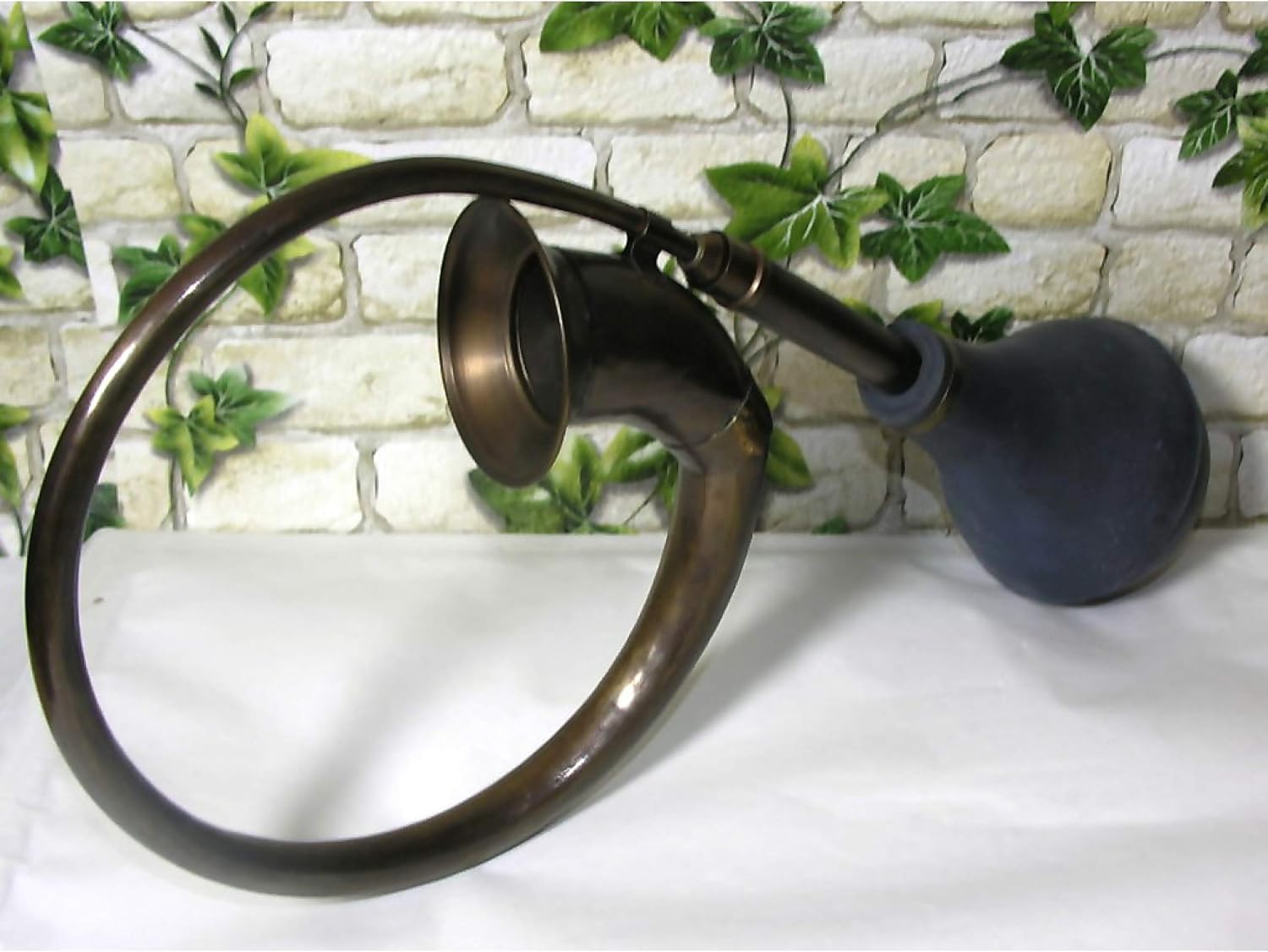 Nostalgia Ball Horn Approx. 37 cm Burnished Brass Car Vintage Car Horn ...