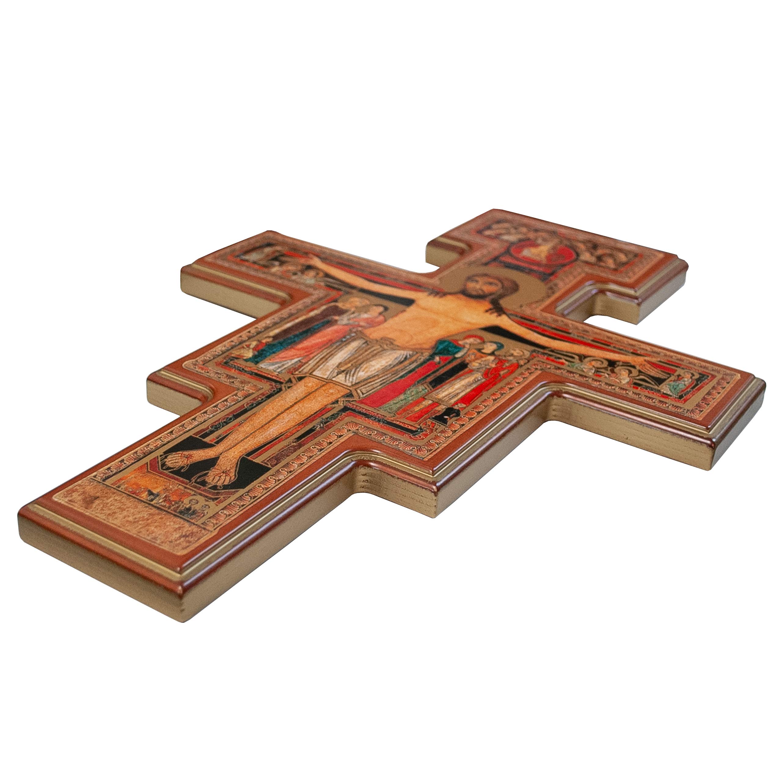Mua San Damiano Cross | Large Wood Wall Cross | Beautiful Catholic Home ...