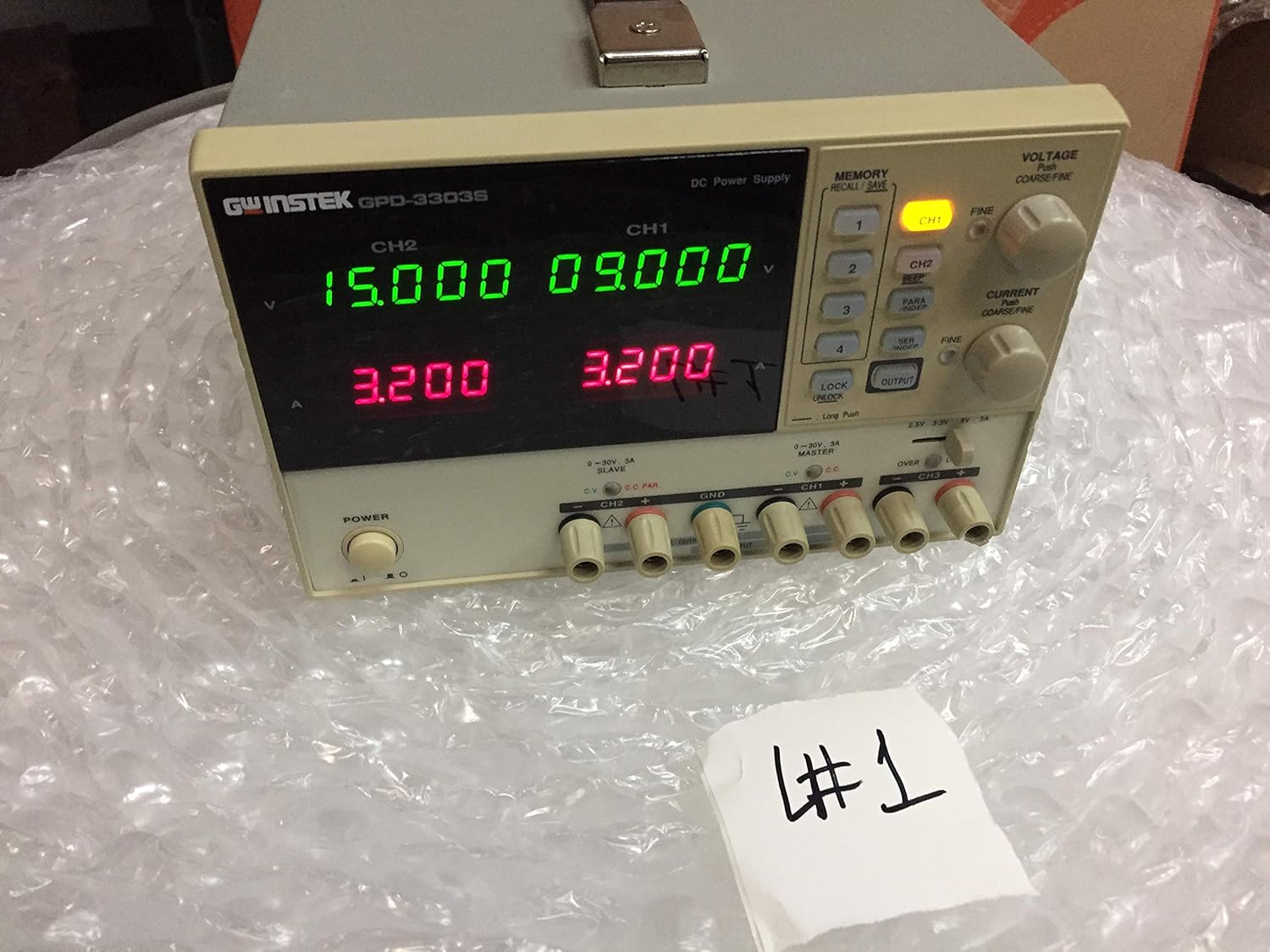 192W Linear DC Power Supply Instek GPE-2323 2 Channels tillescenter Lab ...