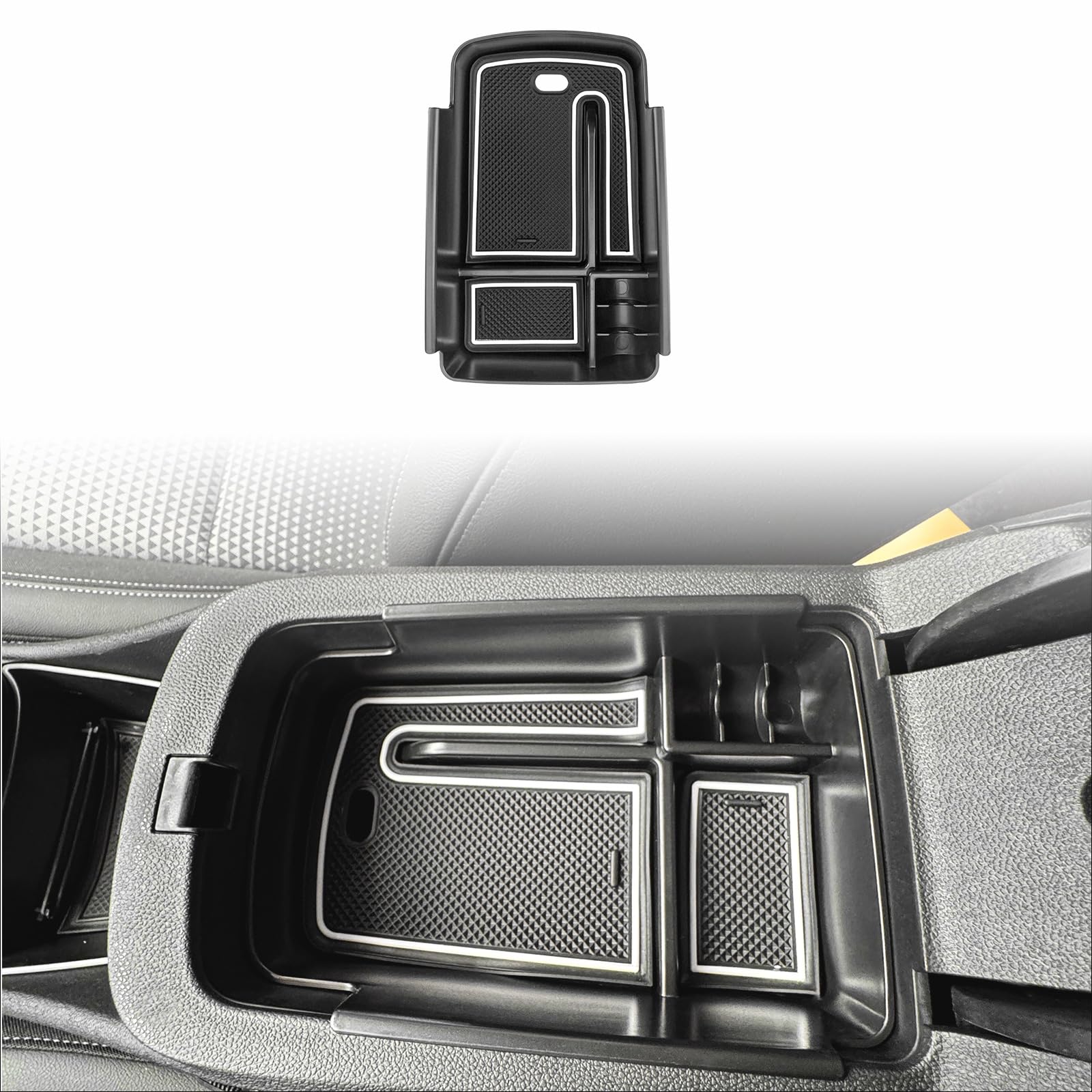 YOUTOOCAR Center Console Armrest Storage Organizer Tray Compatible with ...
