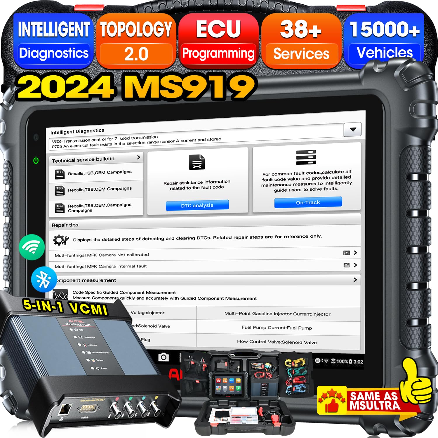 Mua Autel MaxiSys MS919, Same as MSUltra, 2024 Intelligent Diagnostic 2.0 Scan Tool, Smarter ...