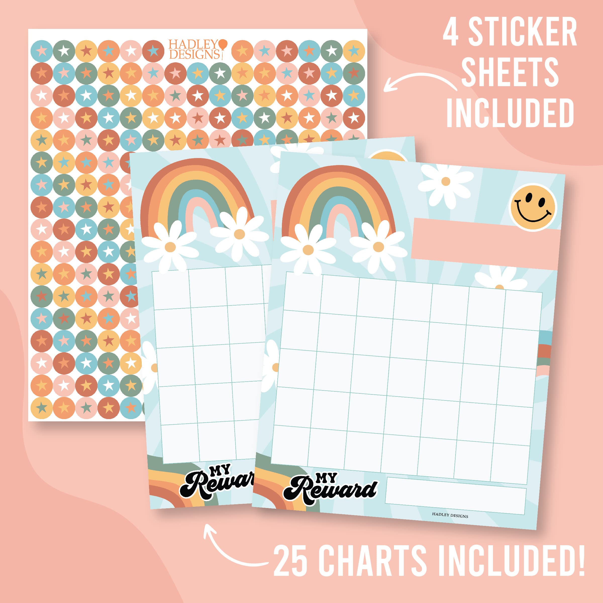 Mua 25 Retro Sticker Chart For Kids Behavior Chart For Kids At Home ...