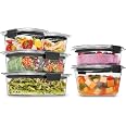 Amazon.com: Rubbermaid Brilliance® Round and Rectangular Leak Proof ...