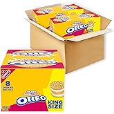 Amazon.com: OREO Double Stuf Chocolate Sandwich Cookies, King Size, 12 Snack Packs (8 Cookies ...