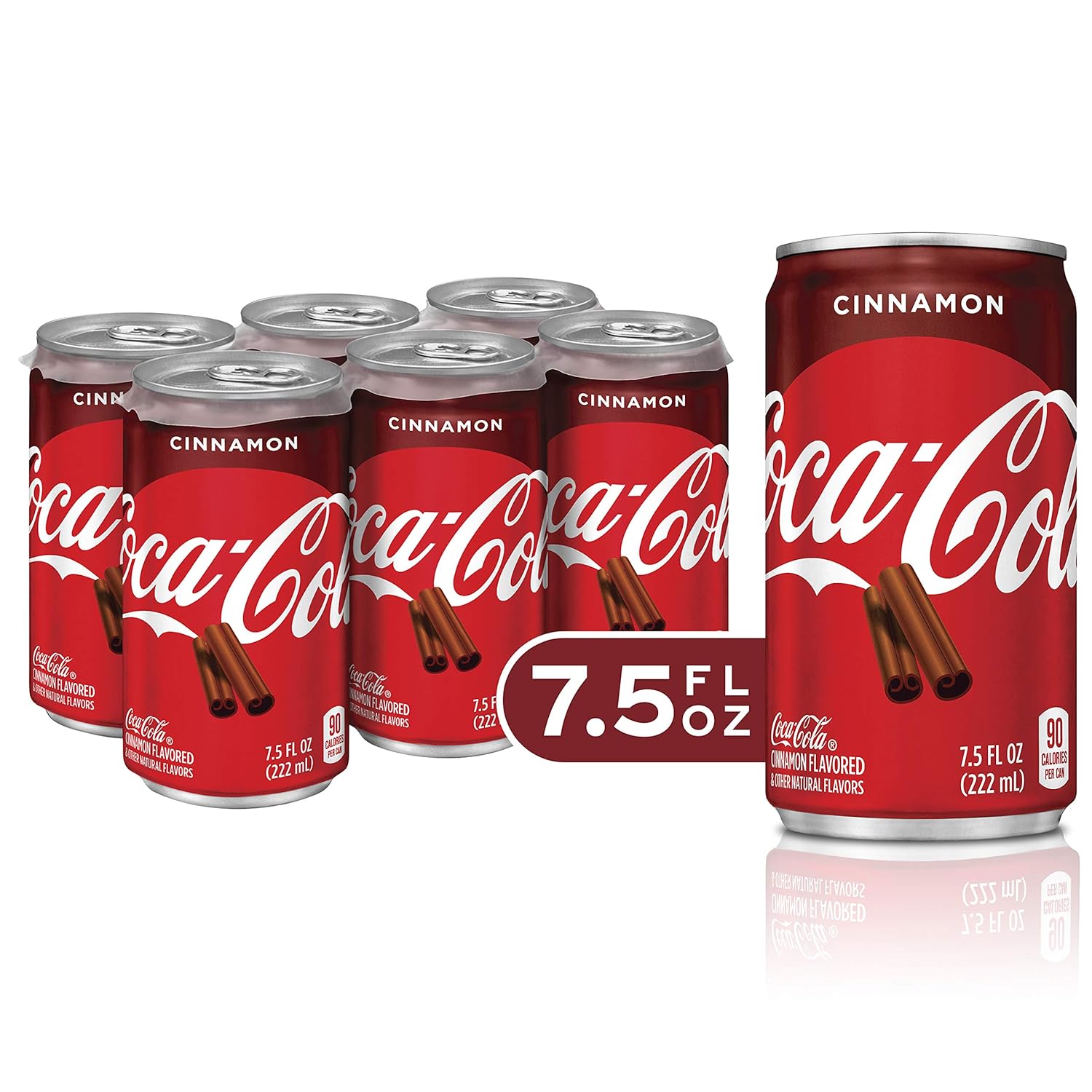 Amazon.com : Coca-Cola Cinnamon Cola Soft Drink, Mini-Can, 7.5 Fl Oz ...