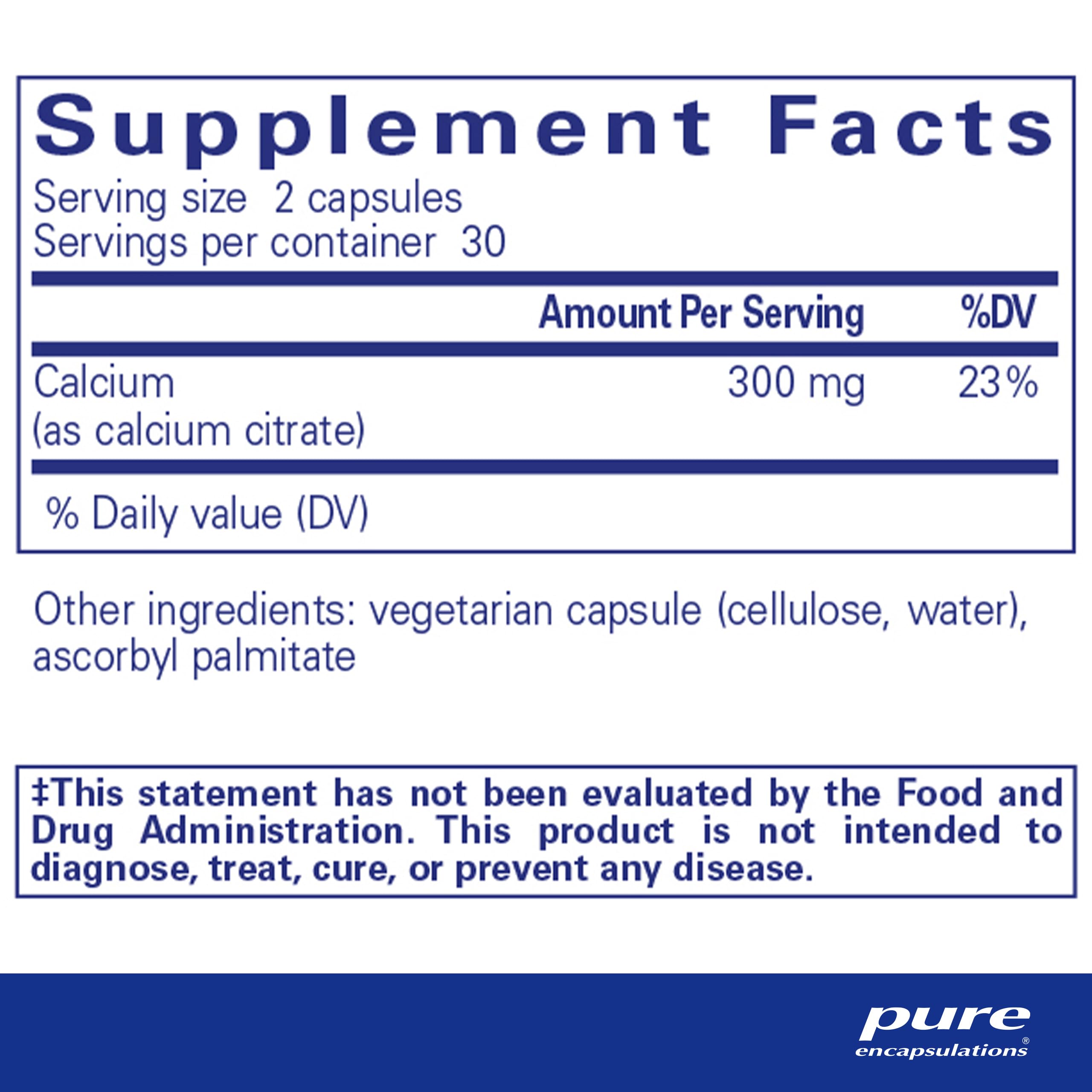 Mua Pure Encapsulations Calcium (Citrate) - Supplement for Bone, Teeth ...