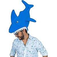 Amazon.com: FOAM PARTY HATS: Open Mouth Shark Hat - Shark Party Hat ...