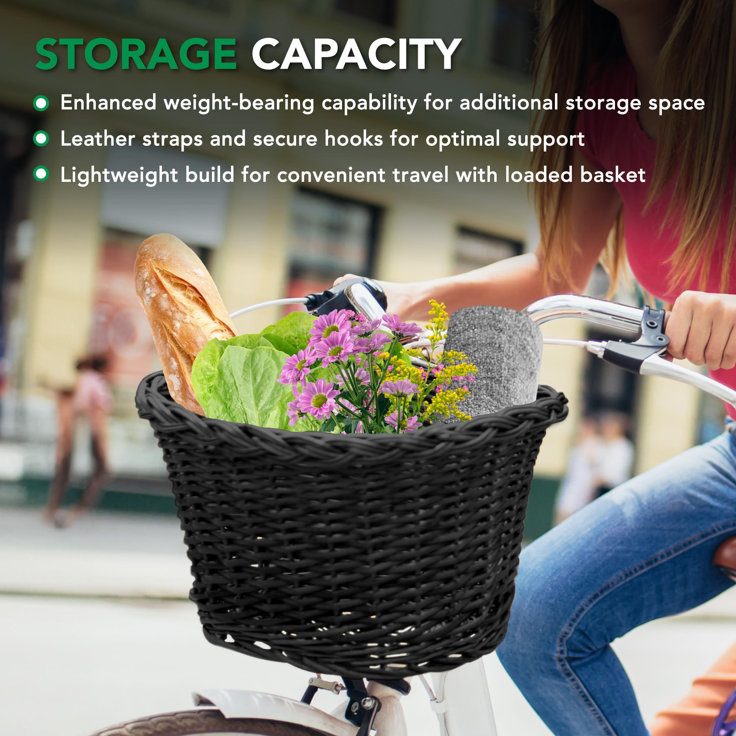 Mua Wire Bike Basket Front for All Ages, Detachable Bicycle Front ...