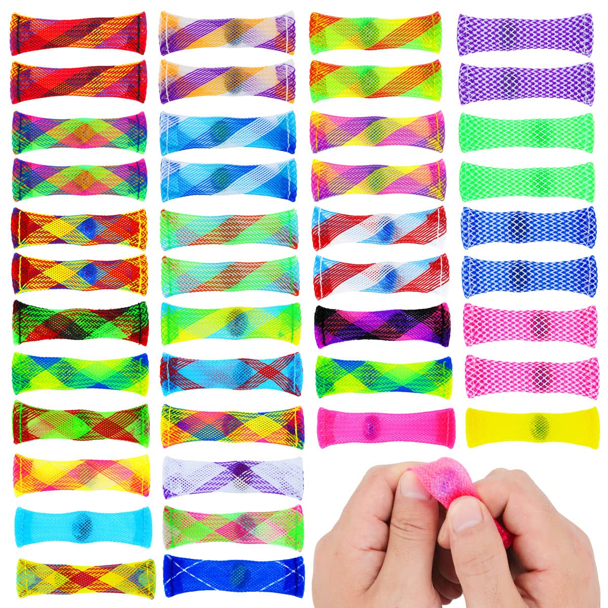 Mua Fidget Toy 42 Pack Mixed Color Marble Mesh Fidget Toys,Stress ...