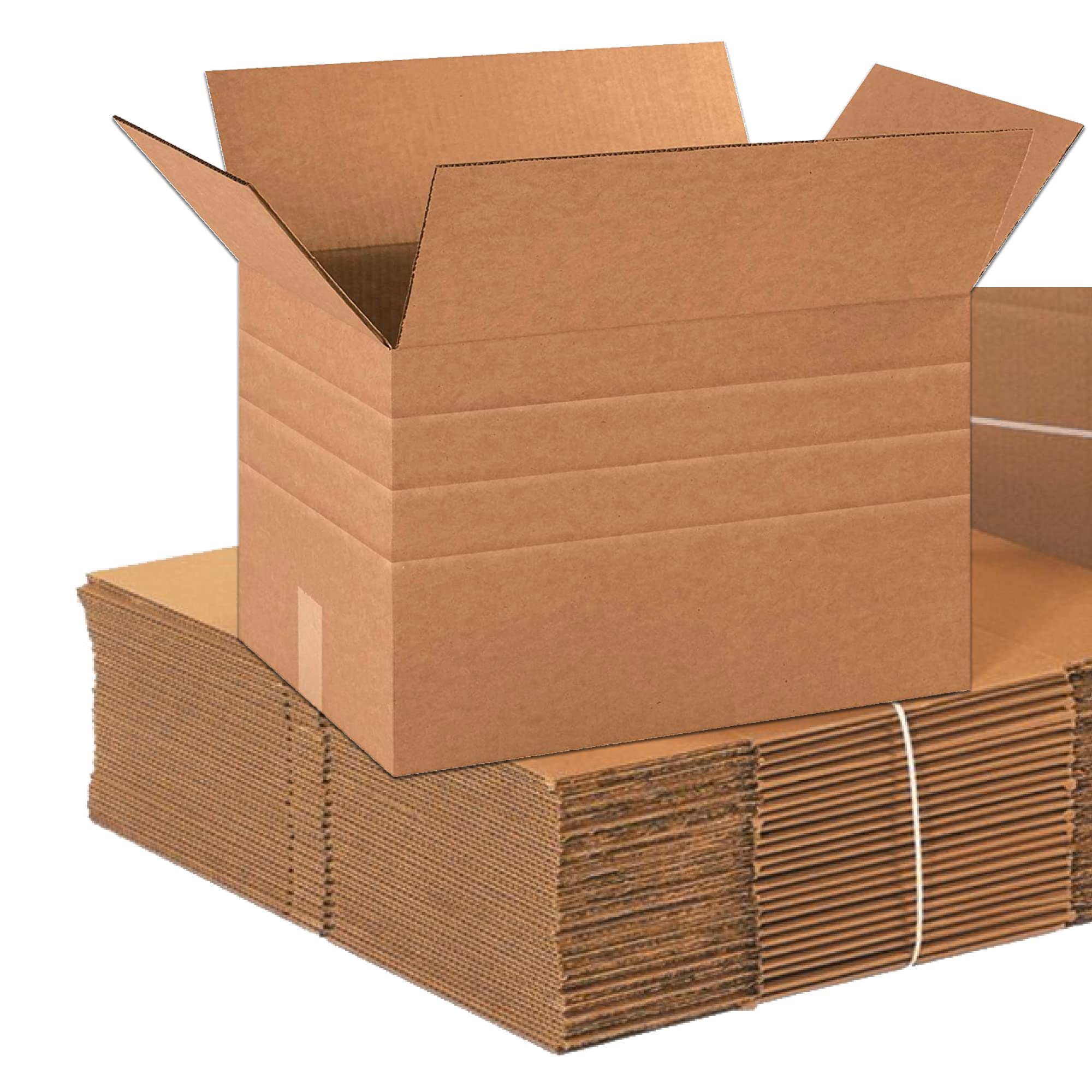 AVIDITI Moving Boxes Large 18"L x 12"W x 12"H, 25-Pack | Corrugated ...