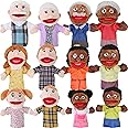 Amazon.com: Shappy 12 Pcs Family Hand Puppets 12 Inch Plush Hand Puppet ...