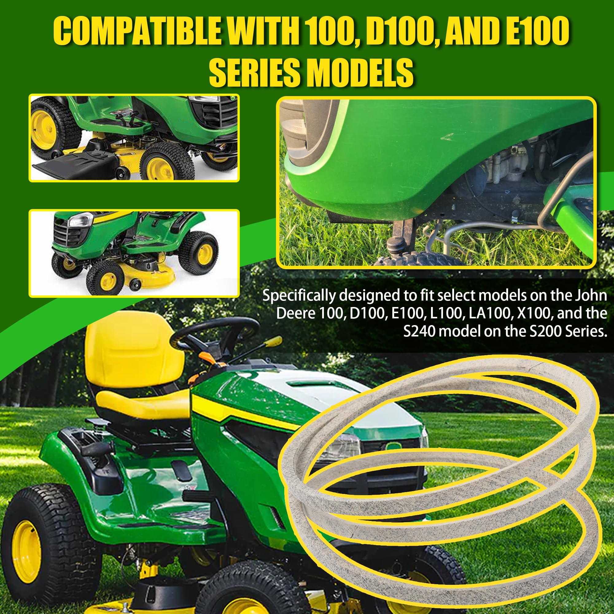 Mua TonGass 42" Lawn Mower Deck Belt Compatible with John Deere Lawn ...