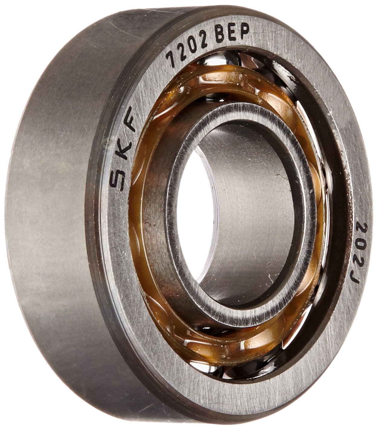 Open 35mm OD SKF 7202 BEP Light Series Angular Contact Ball Bearing ...