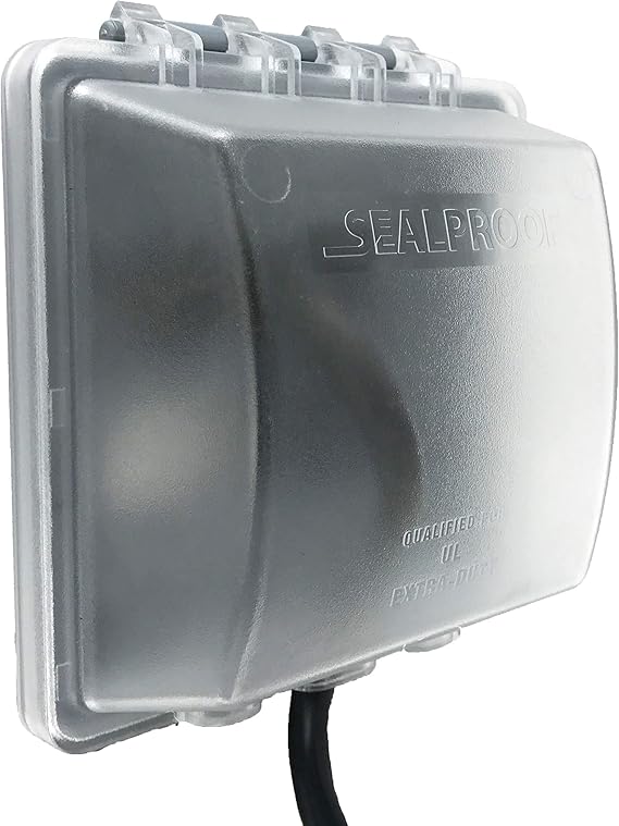 Sealproof 2-Gang Weatherproof In Use Electrical Power Outlet Cover ...
