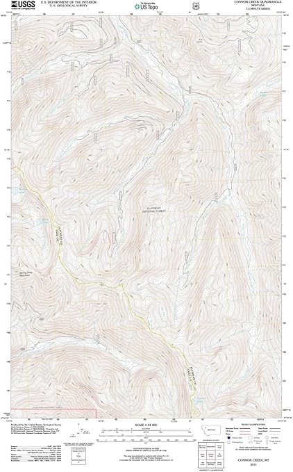 Amazon.com: 2011 Connor Creek, MT - Montana - USGS Historical ...