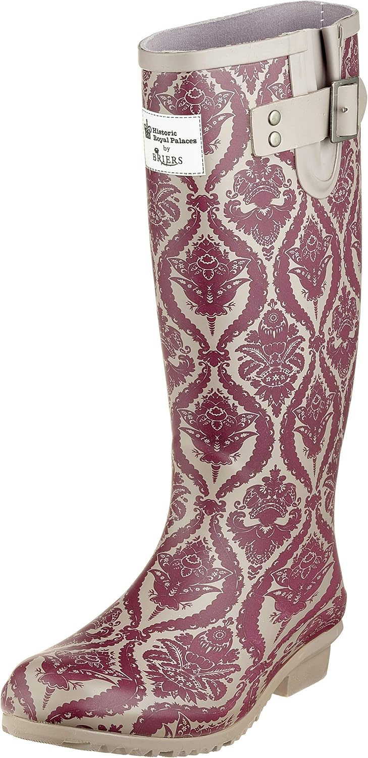 Briers Baroque Rubber Wellington Boots, Size 7/40.5: Amazon.co.uk ...