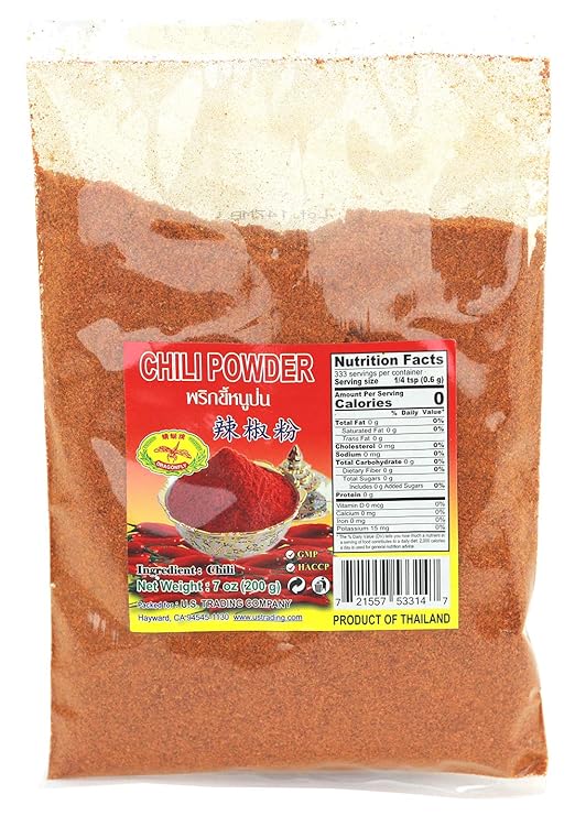 Amazon.com : Dragonfly Hot Thai Chili Powder, Ground Red Chili Pepper ...