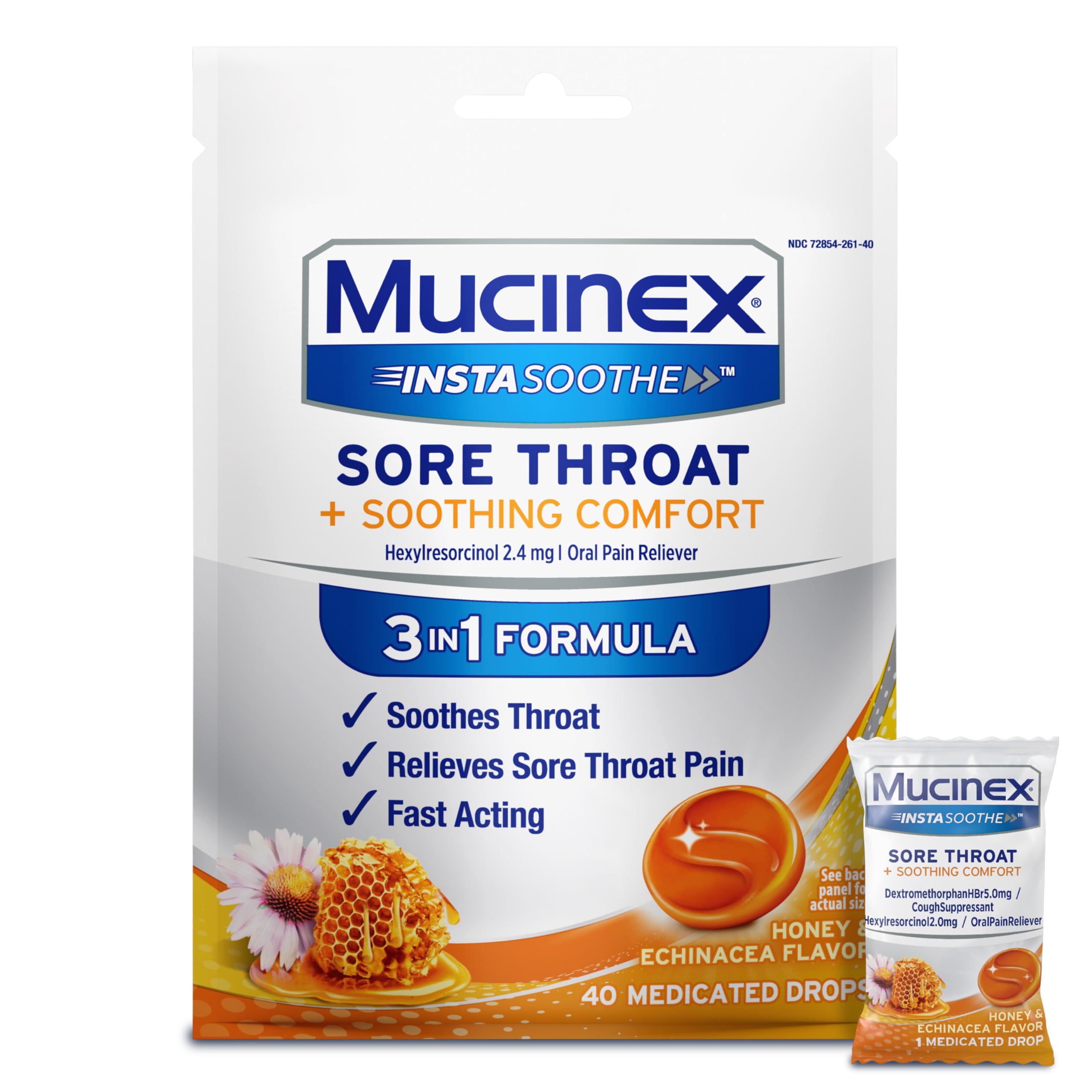 Mua Mucinex Instasoothe Sore Throat Relief Drops, Sore Throat Lozenges ...