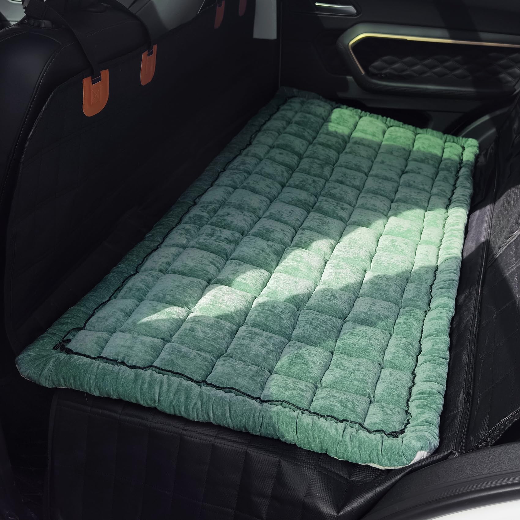 AEEISHOMEREFORM Backseat Pet Bed Mat, Plaid Dog Bed for Car Back Seat ...