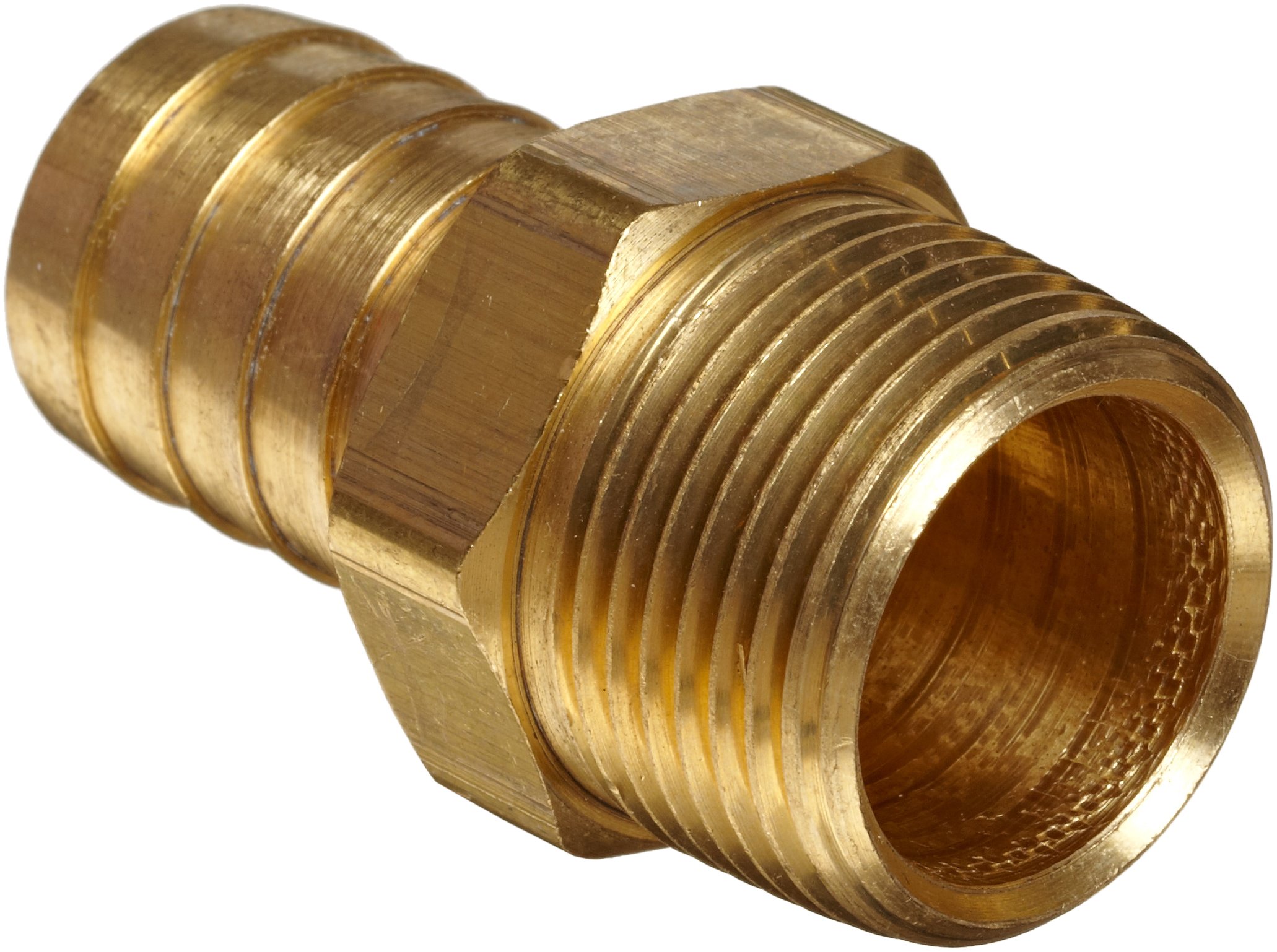 Anderson Metals 57001 0608 Brass Hose Fitting Connector 3 8 Barb X 1