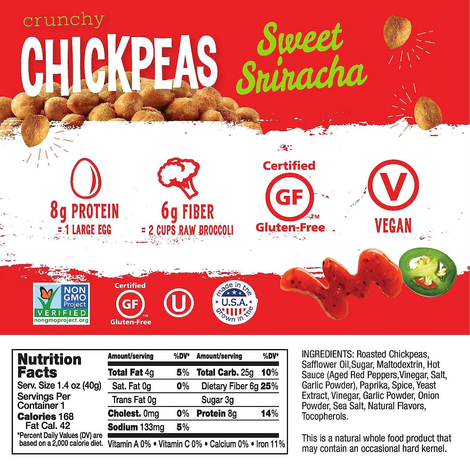 Mua The Good Bean Crunchy Chickpeas - Sweet Sriracha - (10 Pack) 1.4 oz ...
