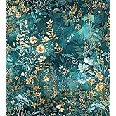 lenify Floral Peel and Stick Wallpaper Colorful Contact Paper 16.9inch ...