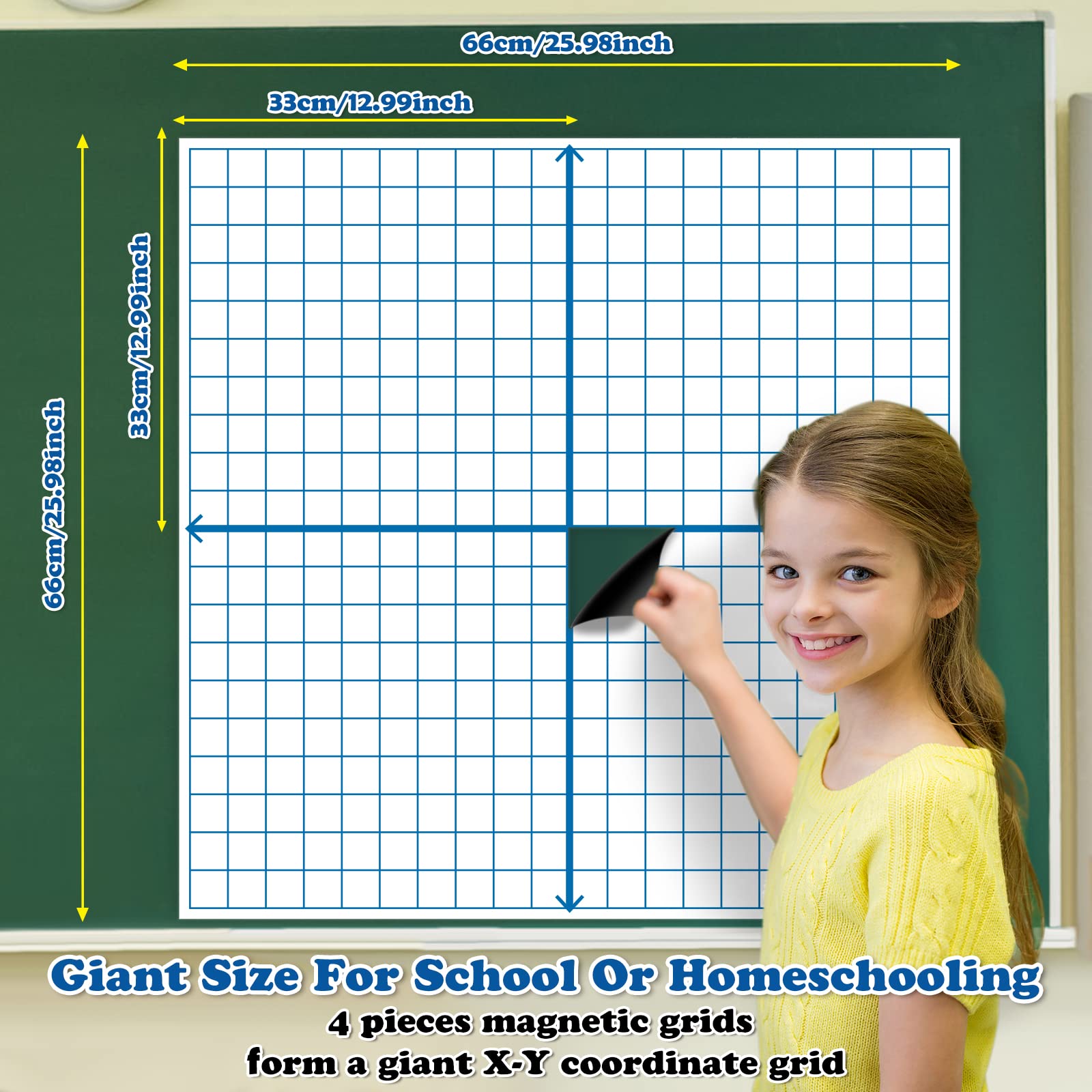 Mua Aizweb Giant Magnetic XY Coordinate Dry Erase Grid,26" x 26" Graph ...