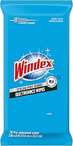 Amazon.com: Windex Electronics Wipes, Pre-Moistened, Provides Streak ...