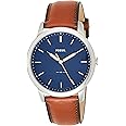 Amazon.com: Fossil Men's The Minimalist Quartz Stainless Steel and ...