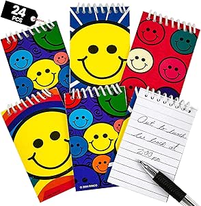 Amazon.com: Mini Spiral Notepads - (Pack of 24) 2.4" x 3.6 inch ...