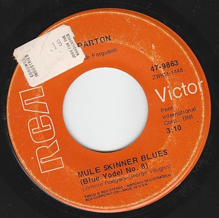 DOLLY PARTON - 45vinylrecord Mule Skinner Blues (Blue Yodel No 8)/More ...
