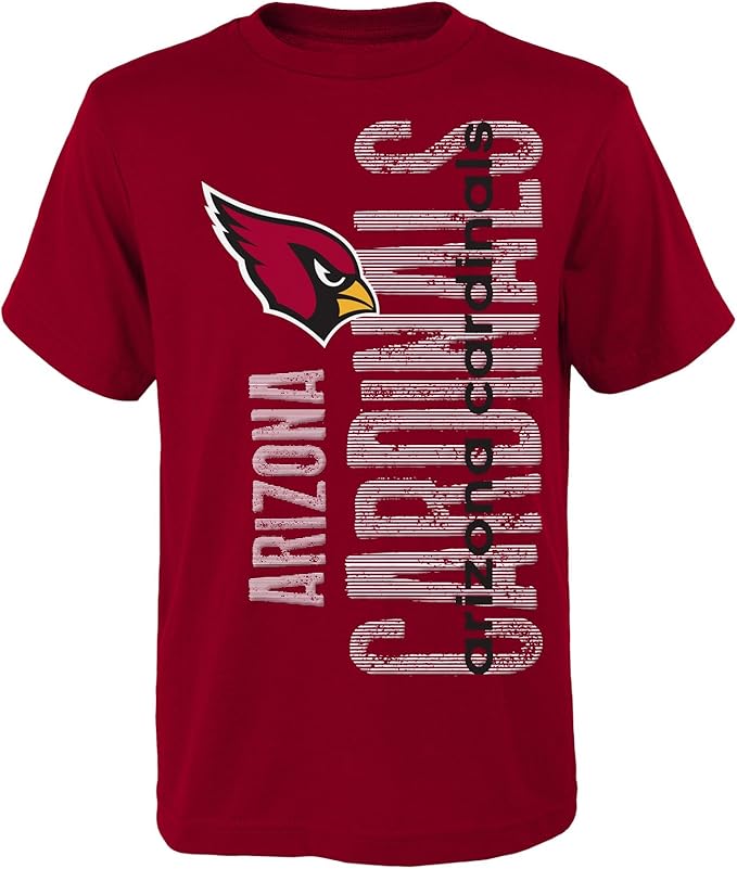 Amazon.com : NFL Arizona Cardinals Youth Short Sleeve Vertical Tee ...