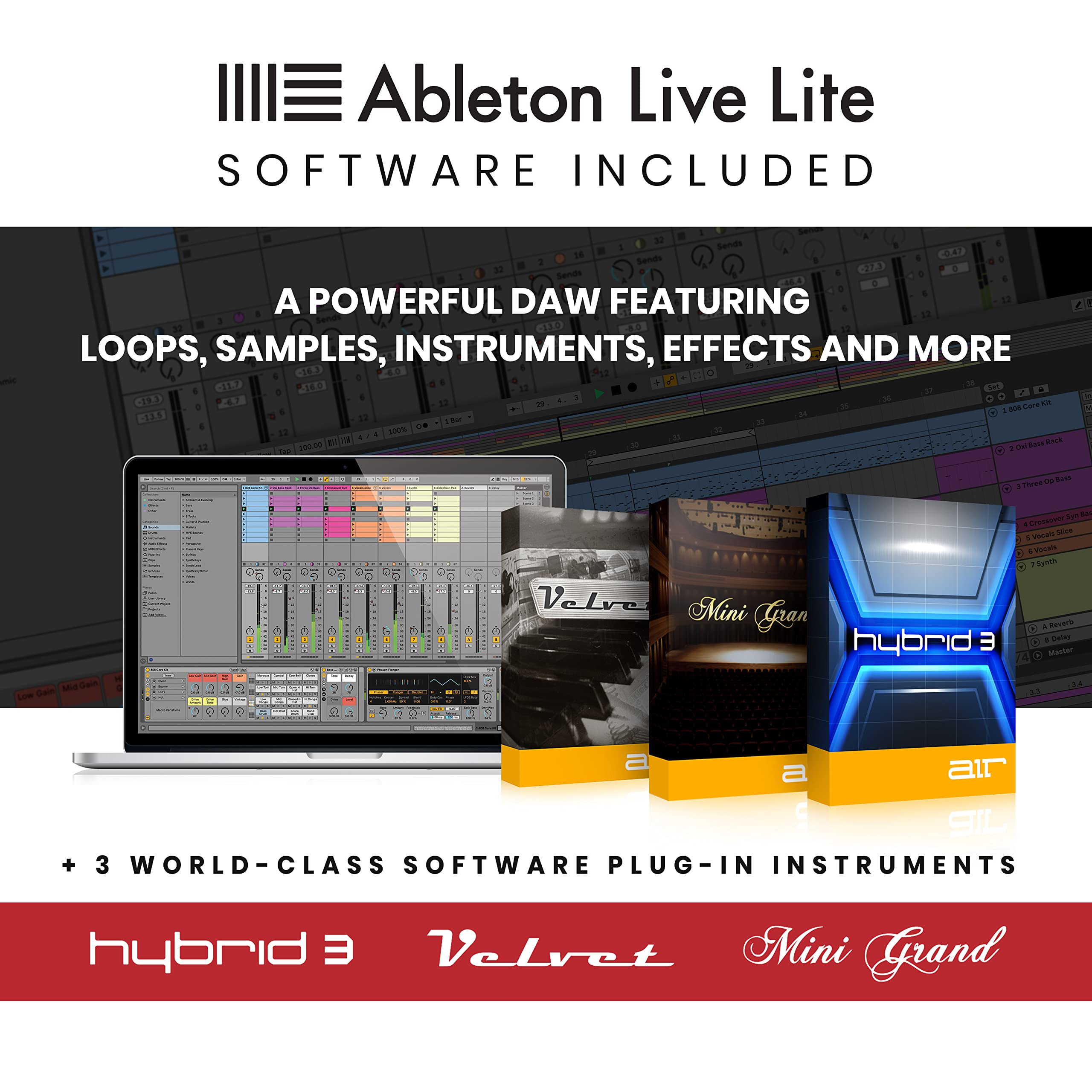 AKAI Professional APC Mini MK2 - USB MIDI Pad Controller for Clip ...