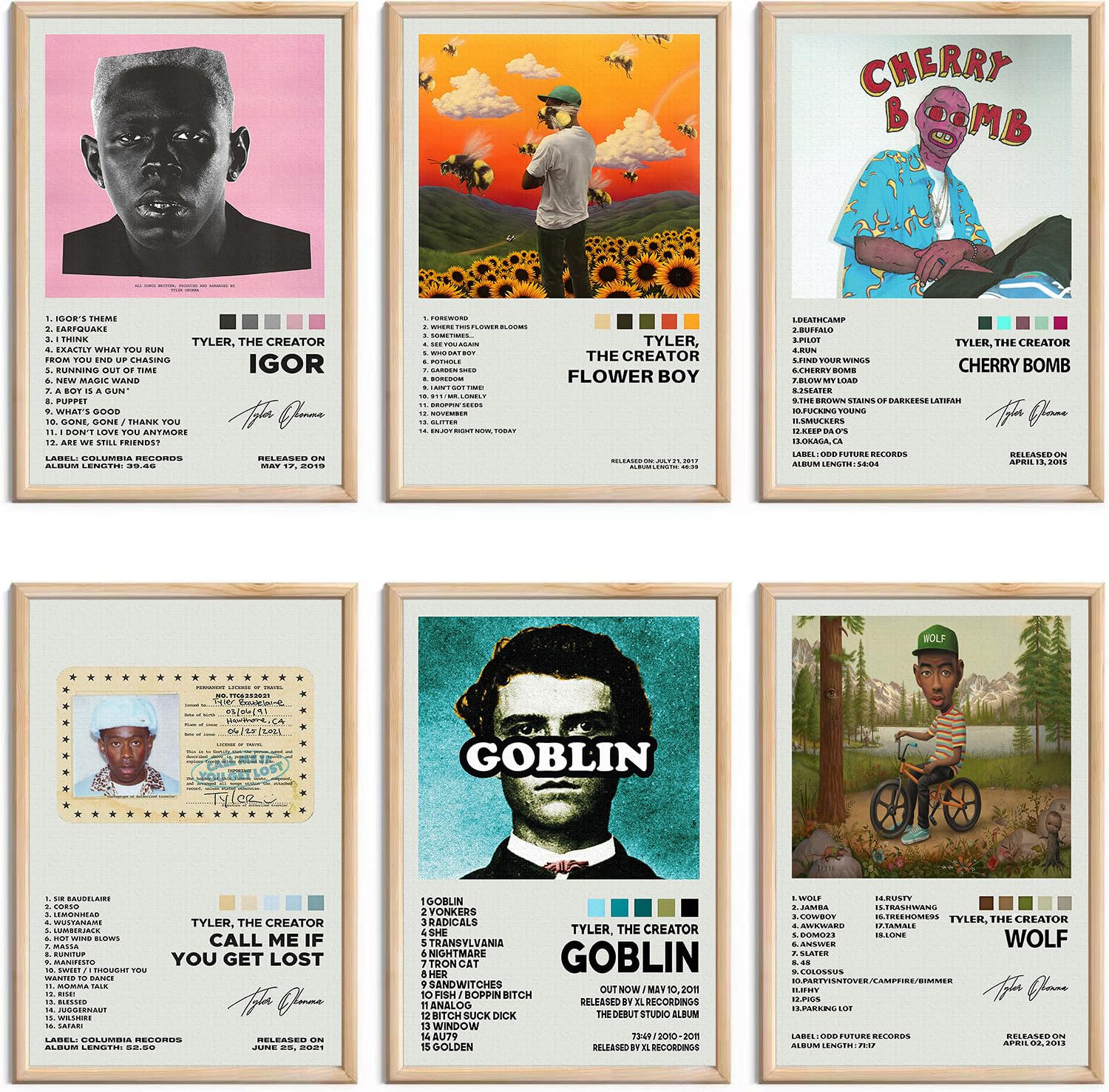 Mua Tyler The Creator Posters Rapper Music Signed Limited Album Cover ...