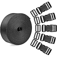 Amazon.com: BTNOW 15 Set Plastic 1 Inch Flat Side Release Buckles and Tri-Glide Slides with 1 ...