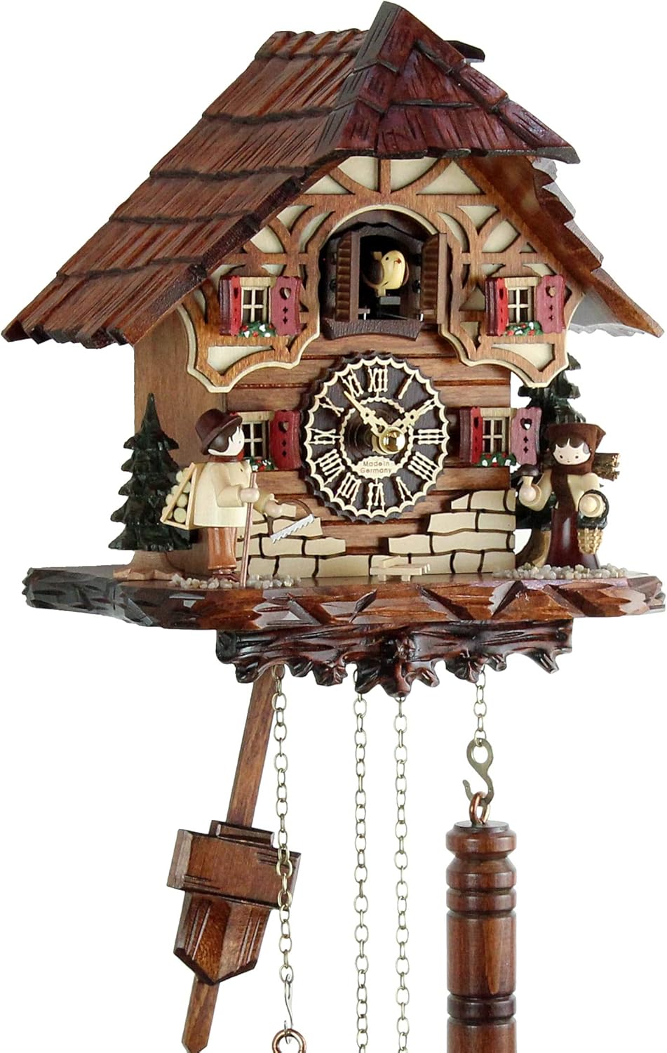 Eble Kuckucksuhr Original Schwarzwälder Kuckuckuhr Echtholz ...