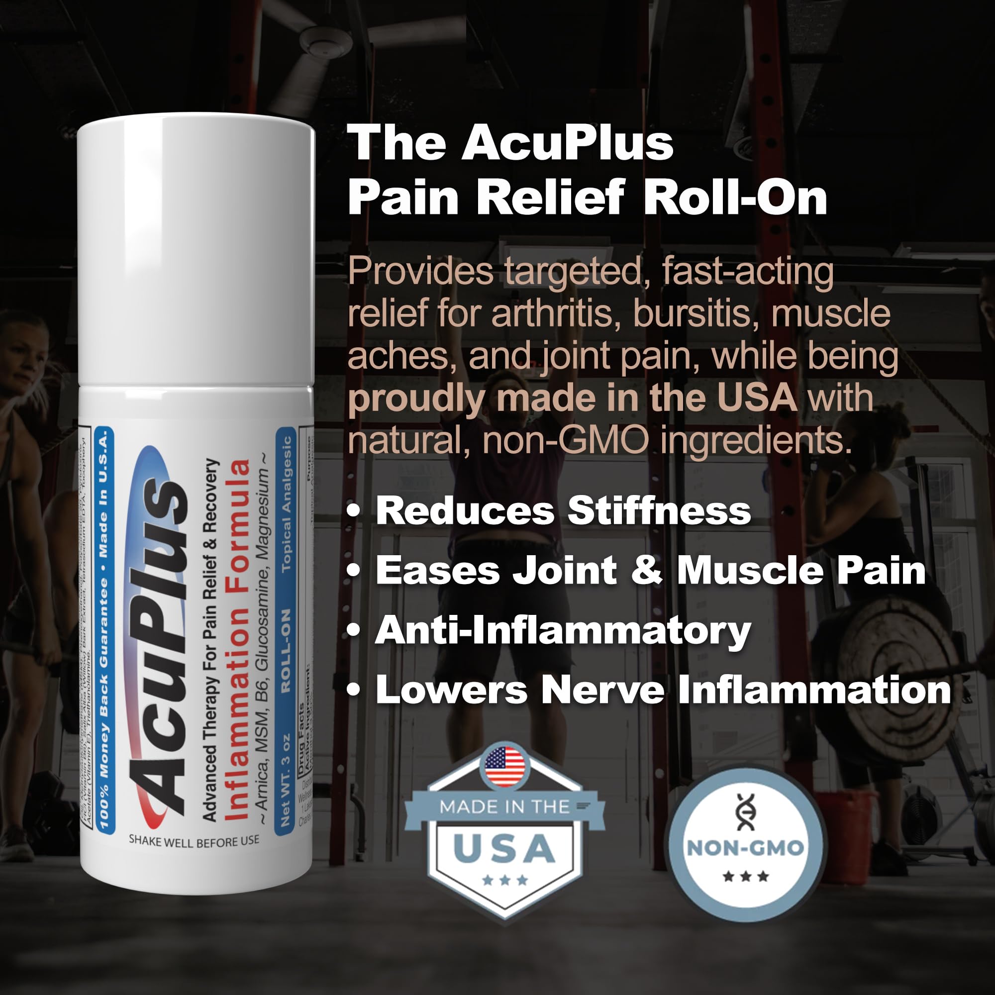 Mua AcuPlus - Pain Relief Roll On - Topical Anti Inflammatory to Soothe ...