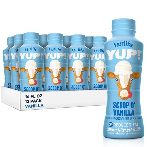 fairlife YUP! Low Fat, Ultra-Filtered Milk, Smooth Vanilla Flavor, All ...